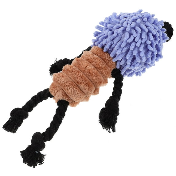 BESTYASH Interactive Squeaky Dog Toy Rope Shape Violet - Pet Play ...