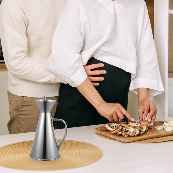 BESTYASH Stainless Steel Oil Dispenser Bottle Leakproof Drip Free ...
