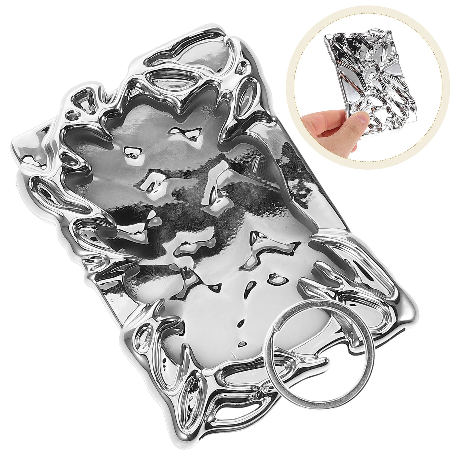 BESTYASH Stylish Electroplated Photo Frame Key Ring with Unique ...