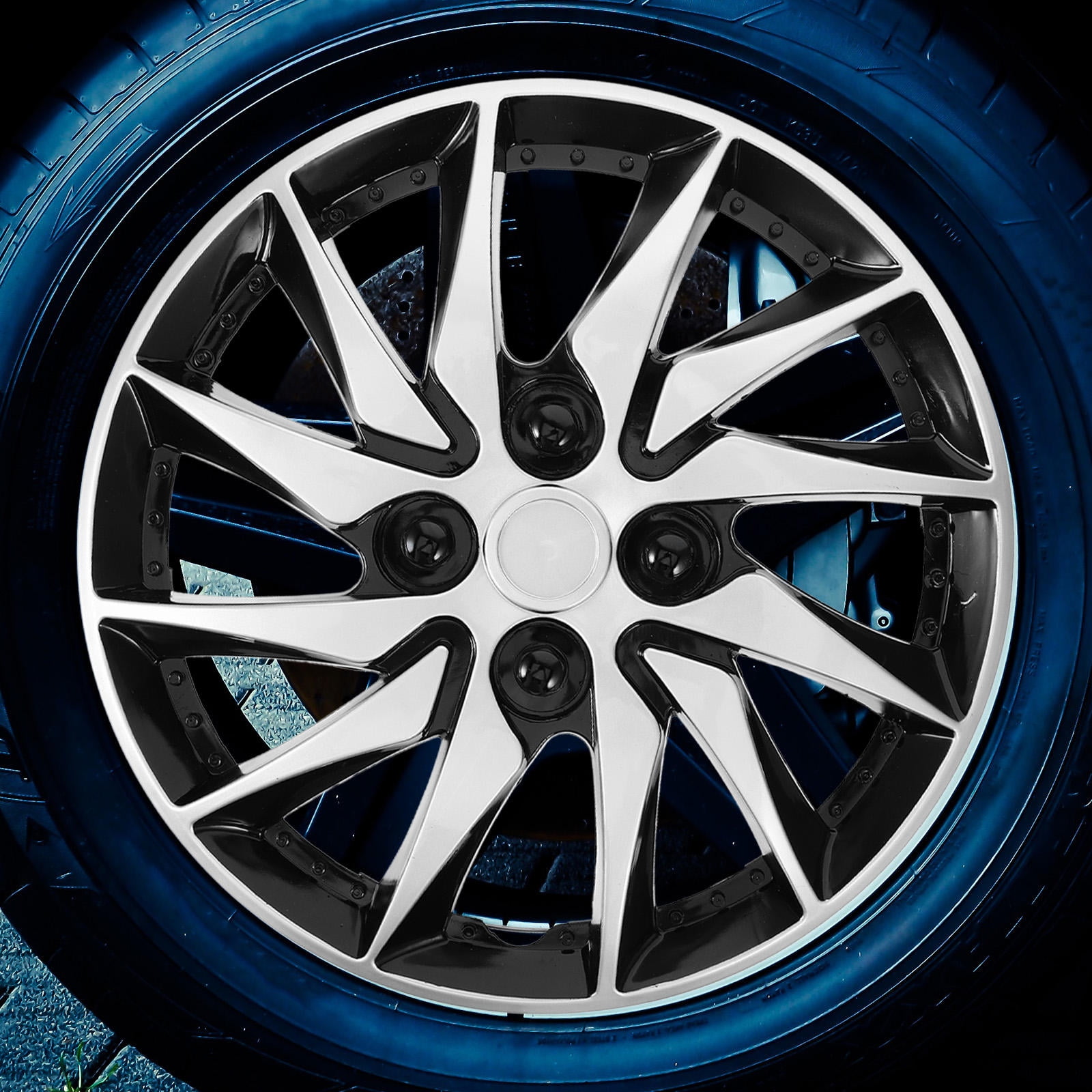 BESTYASH Stylish Multi Color Automotive Hubcaps for Cars 14 Inch ...