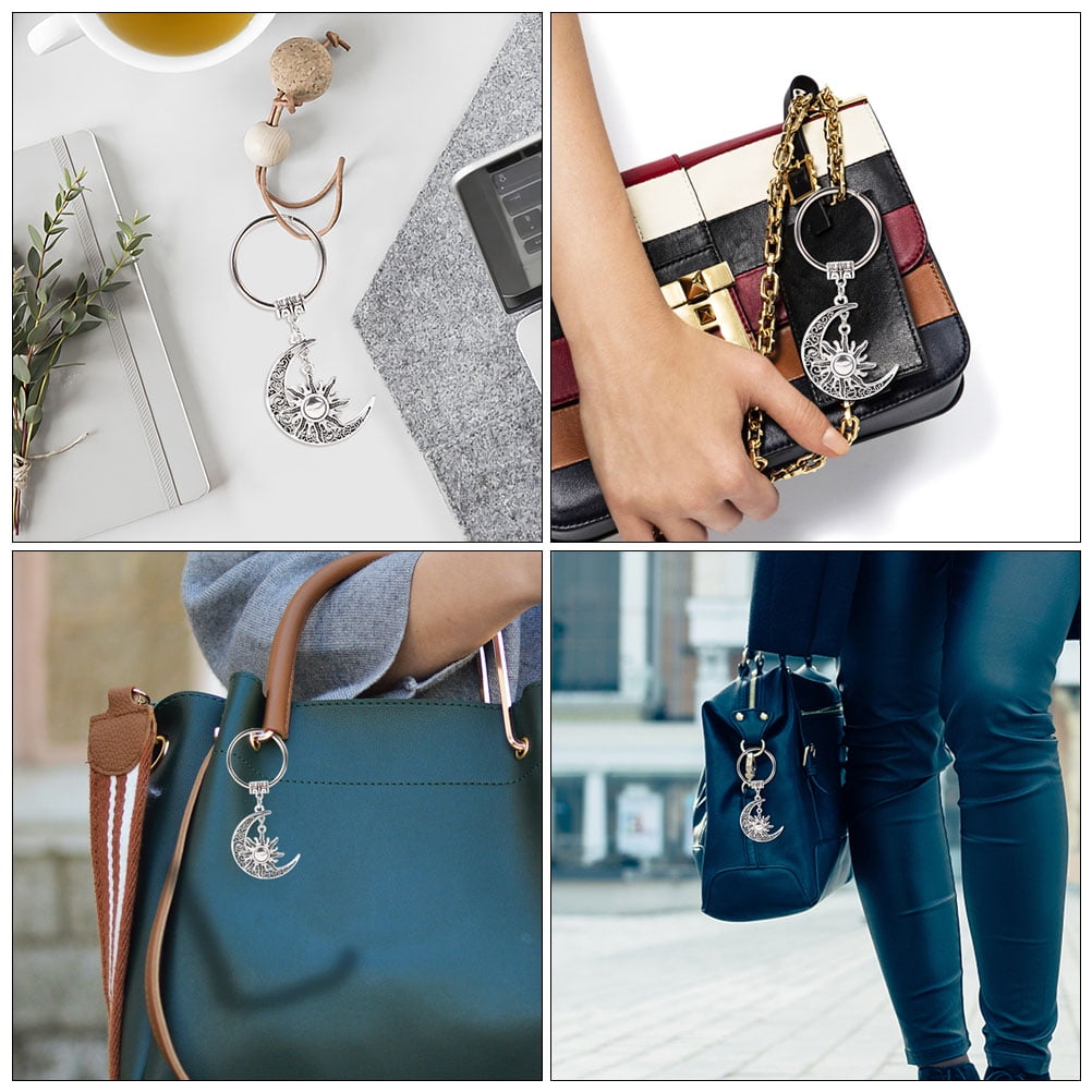 BESTYASH Sun and Moon Keychain Pendant Durable Key Holder with Vintage ...