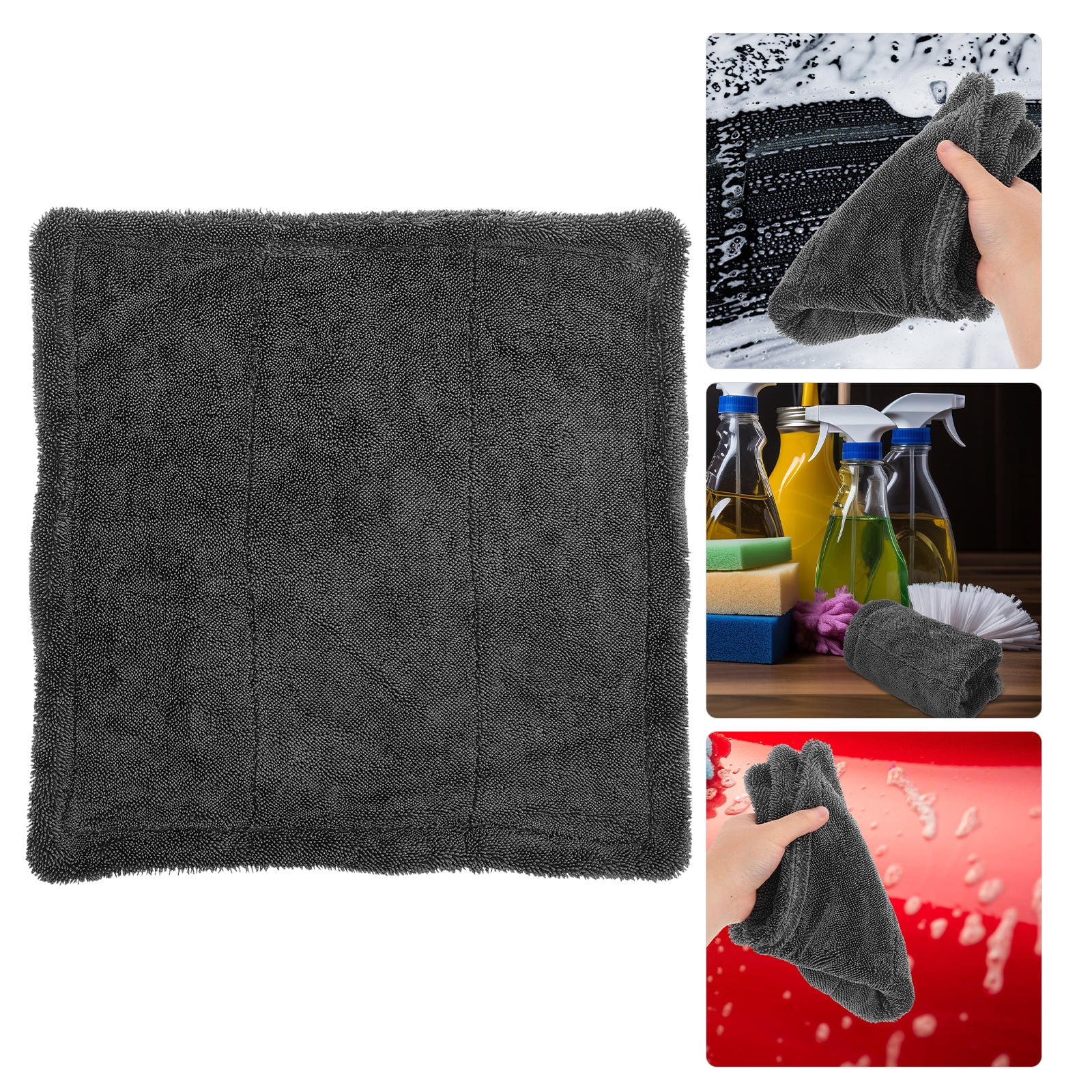 BESTYASH Ultra Absorbent Car Drying Towel 2pcs Dual Car Wash Cloth for ...