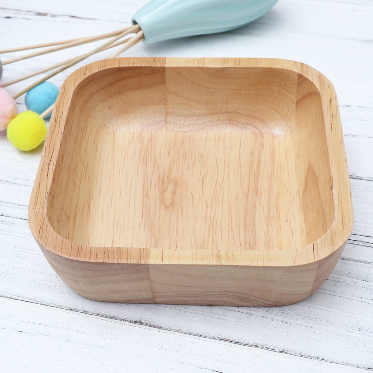 BESTYASH Vegetable Bowl Serving Wooden Natural Material Khaki Color for ...