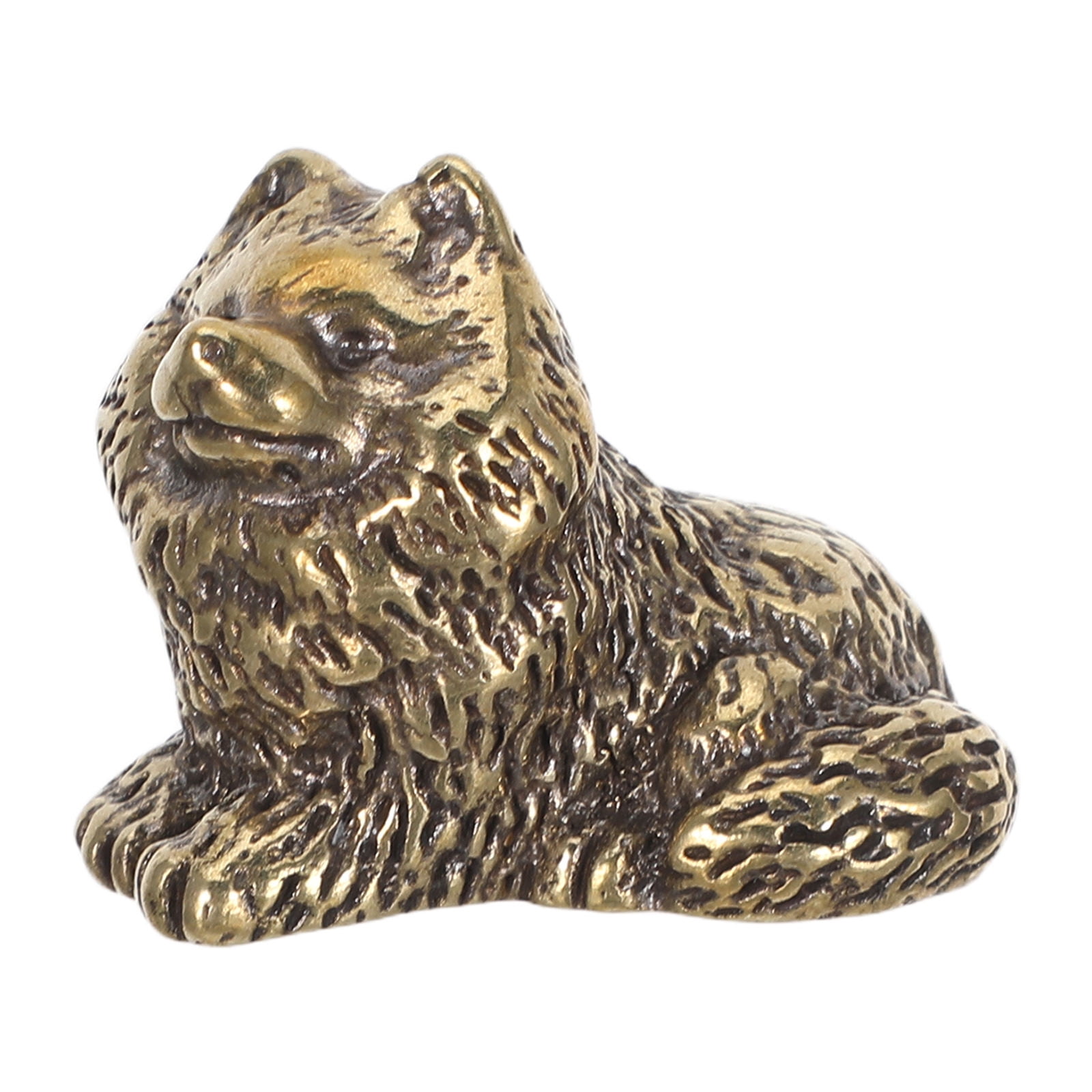 BESTYASH Vintage Brass Dog Decoration Small Golden Animal Figurine for ...