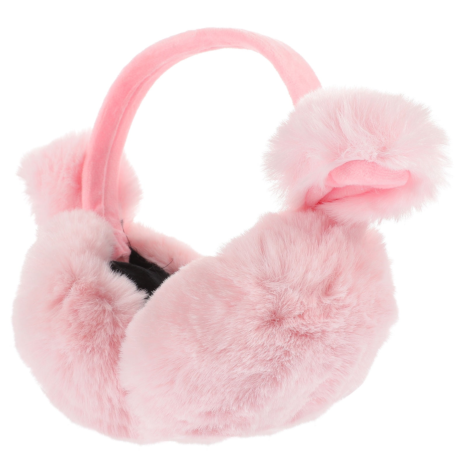 BESTYASH Winter Warm Earmuff, Pink Faux , Foldable, Cute Ears, Cozy ...