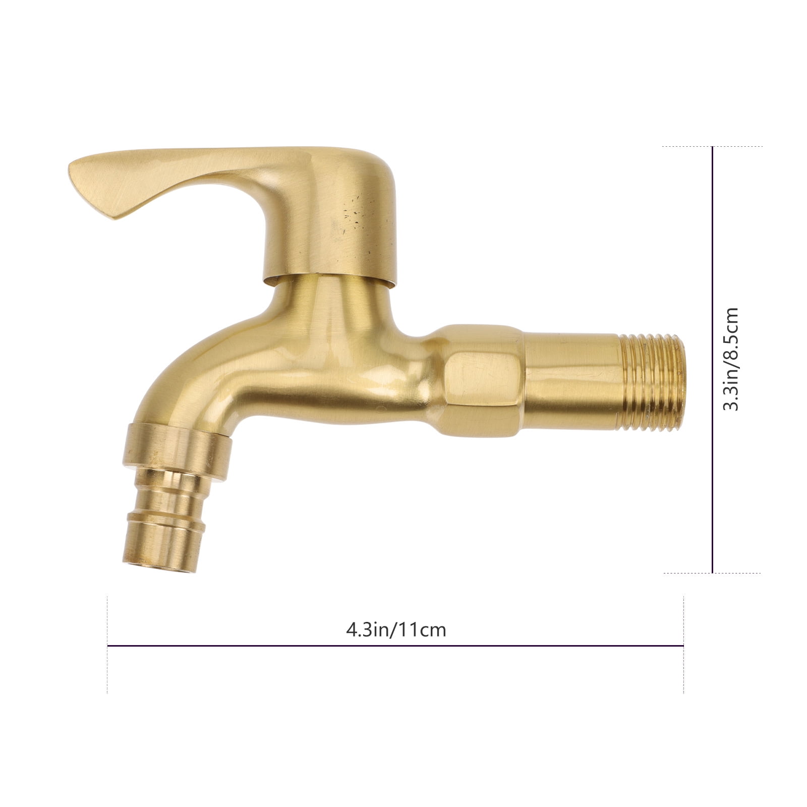 BESTYASH Durable Golden Copper Faucet for Home Washing Machines and ...