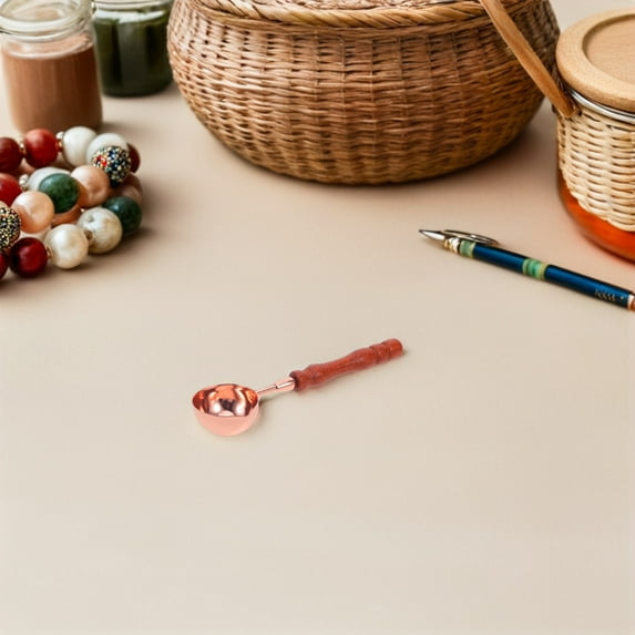 BESTYASH Wax Melting Spoon with Stainless Steel Bowl and Wood Handle ...