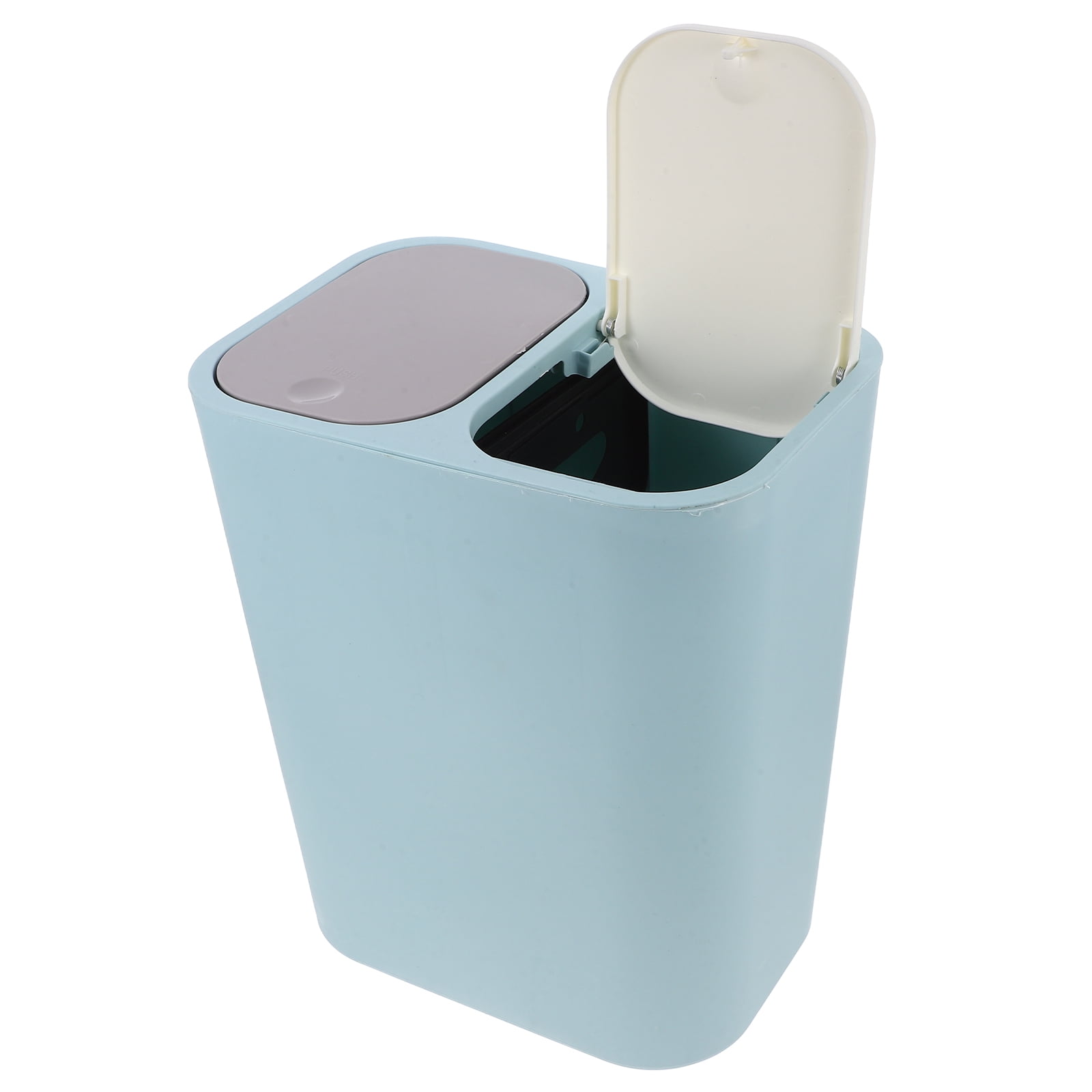 BESTYASH Wet Dry Classified Garbage Bin Sky Blue Plastic Trash Can ...