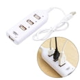 BESTYASH White 4 Port USB 2.0 Hub Data Splitter with Overload ...