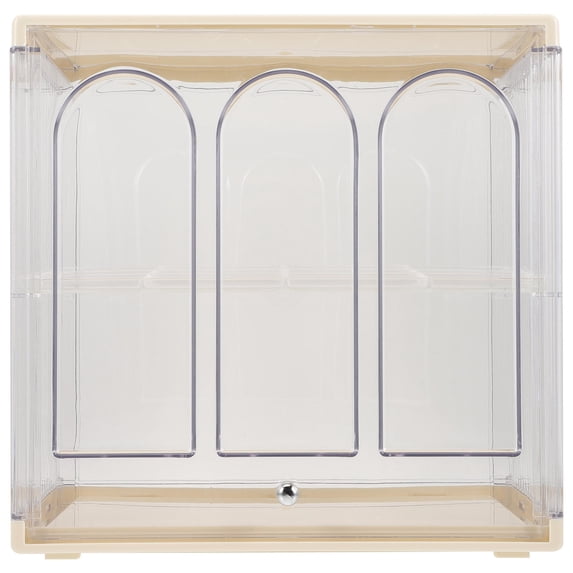 BESTYASH White Acrylic Double Layer Cup Storage Shelf for Kitchen ...