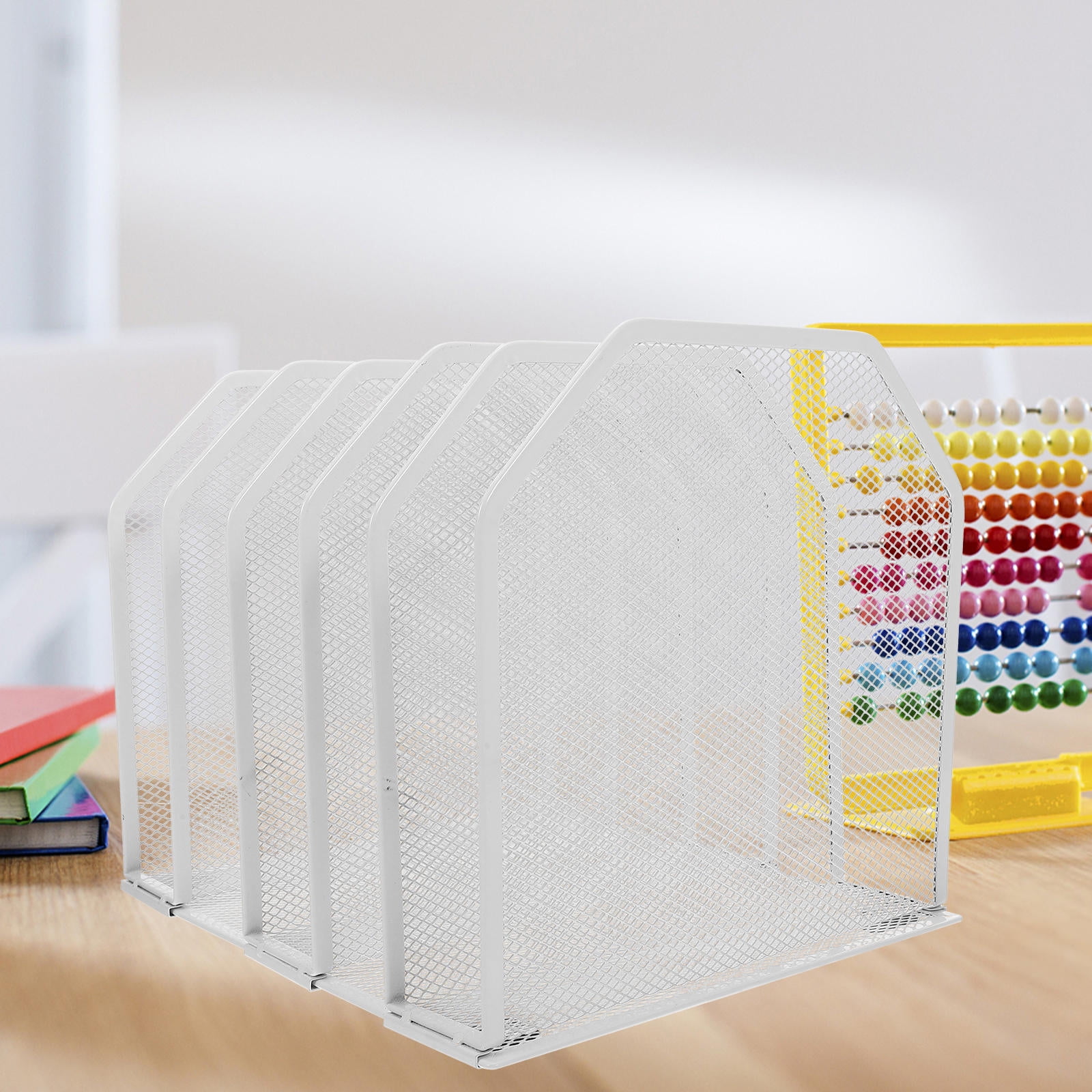BESTYASH White Desktop File Holder Made of Metal with Multi Slot ...