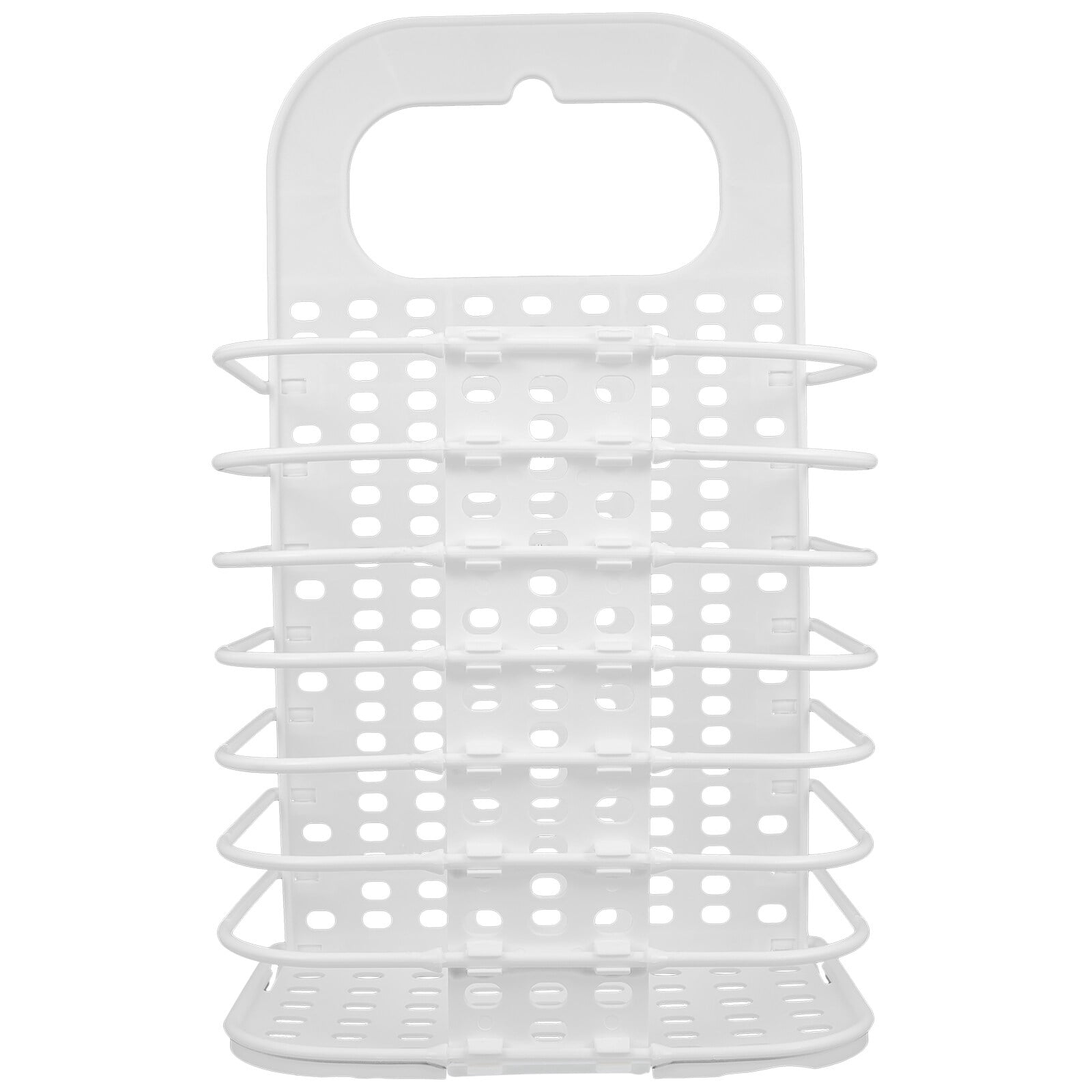 BESTYASH White Foldable Wall-Mounted Laundry Basket Hamper for Home ...