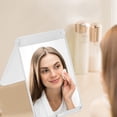 BESTYASH White LED Light Folding Makeup Mirror Two Sided Compact ...
