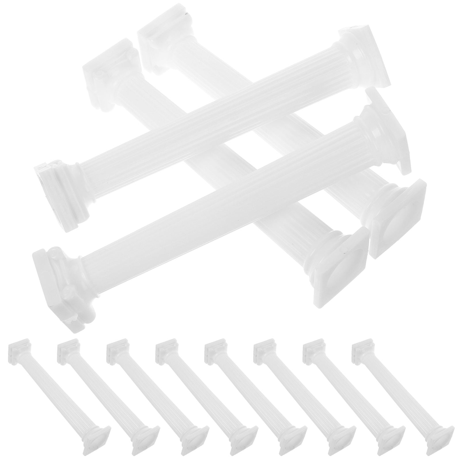 BESTYASH Set of 12 White Roman Pillar Statues Decorative for Wedding ...