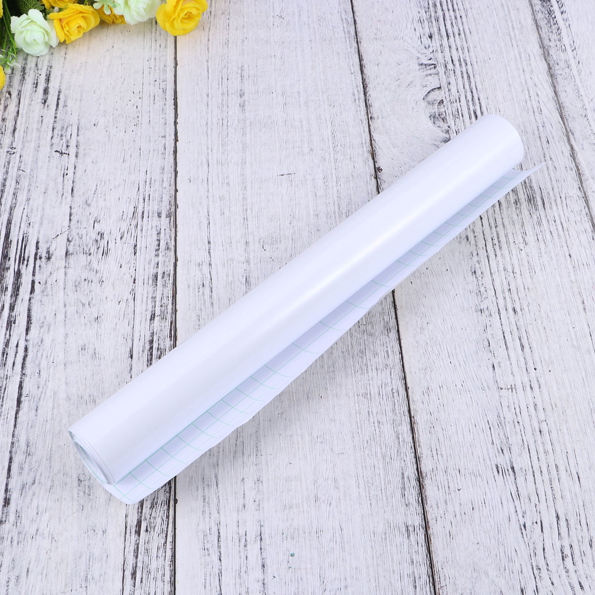 BESTYASH White PVC Car Sticker with Memory Function Self Adhesive Film ...