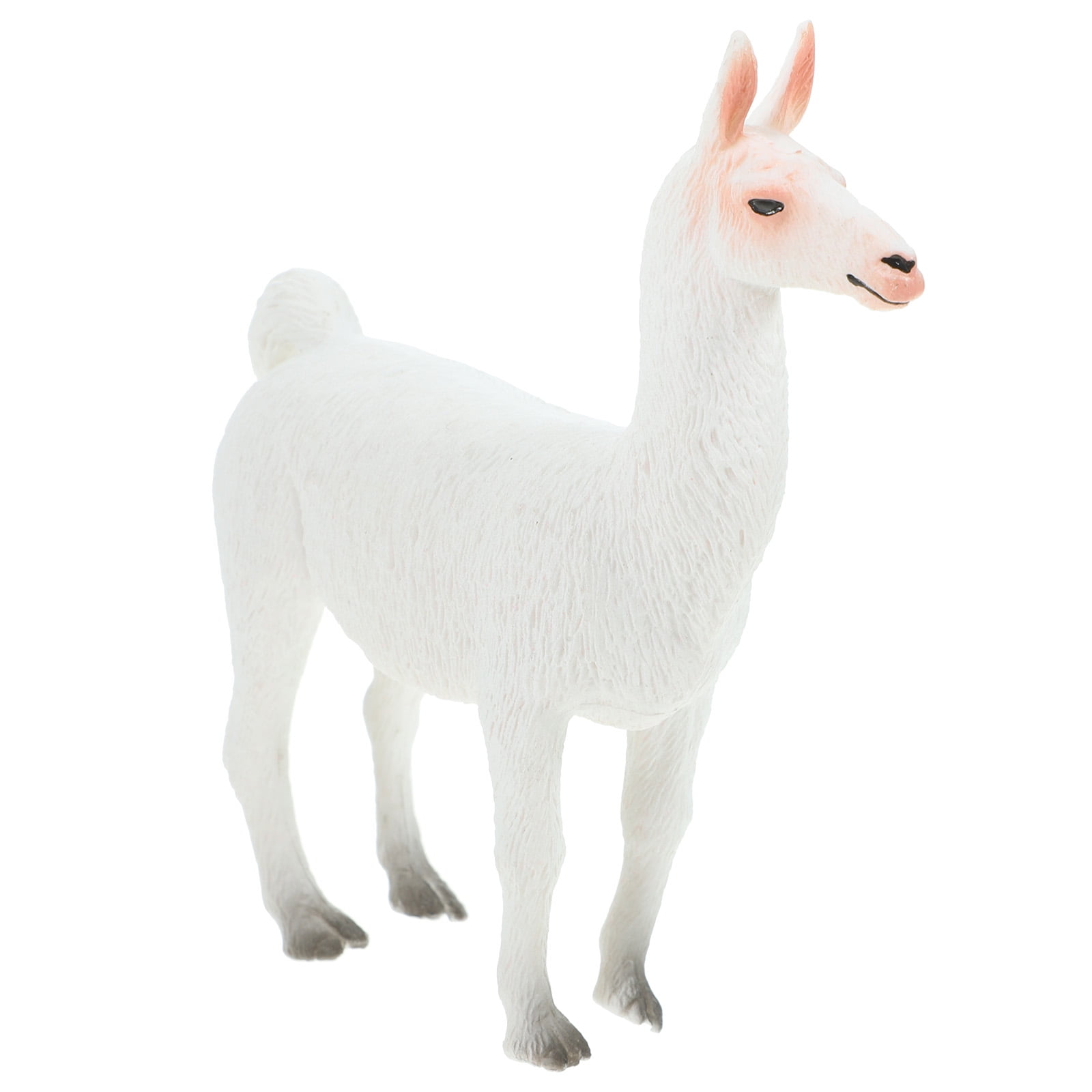 BESTYASH White Plastic Alpaca Figurine Realistic Simulation Model for ...