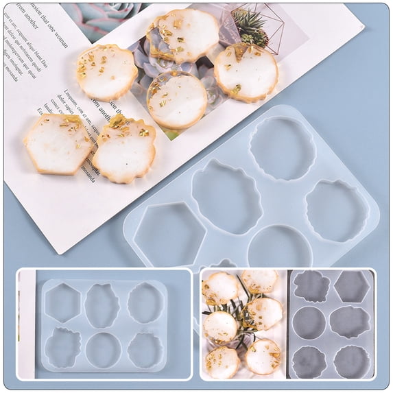 BESTYASH White Silicone Phone Stand Base Mold for DIY Crystal Epoxy ...