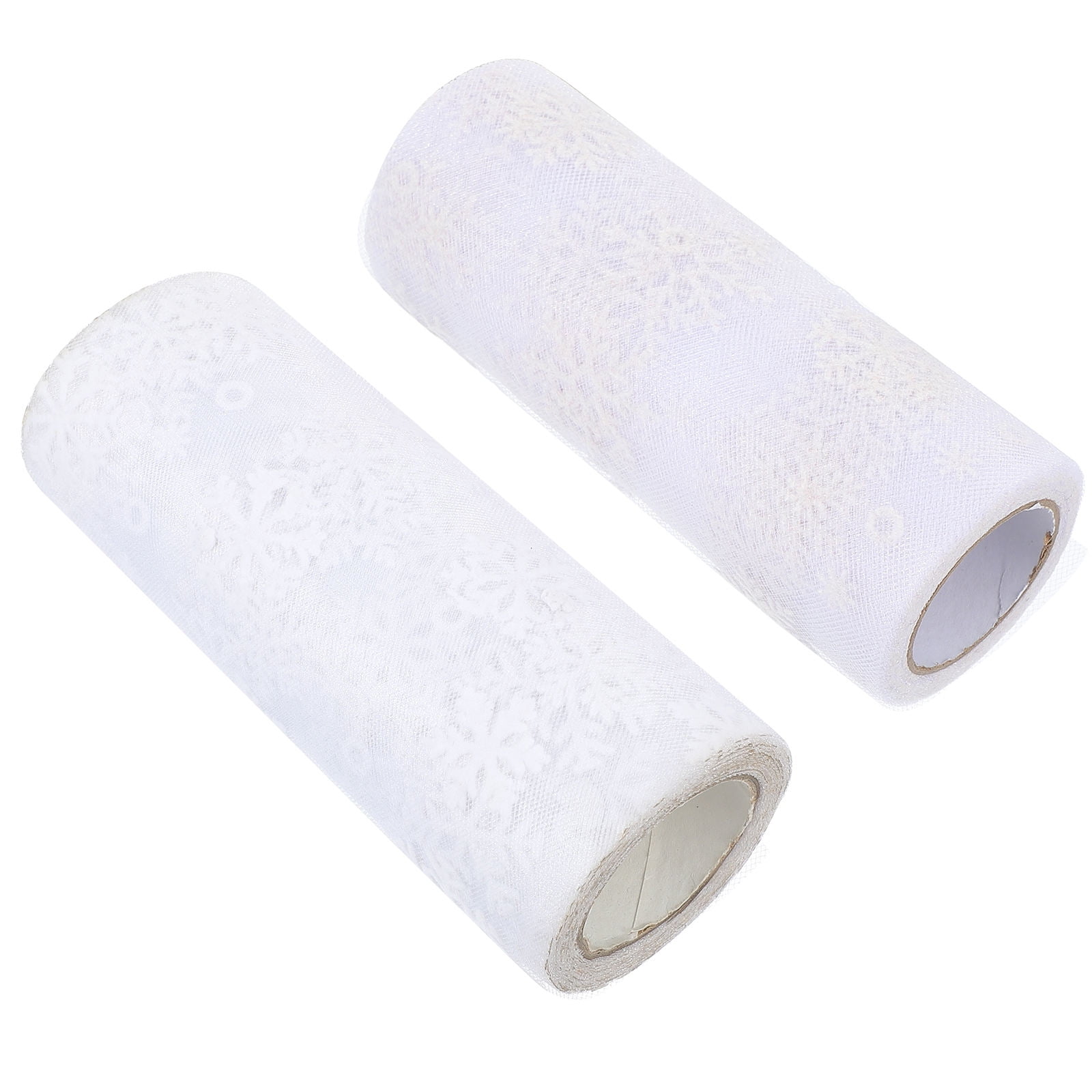 BESTYASH White Snowflake Gauze Roll for DIY Christmas Party Table Arch ...