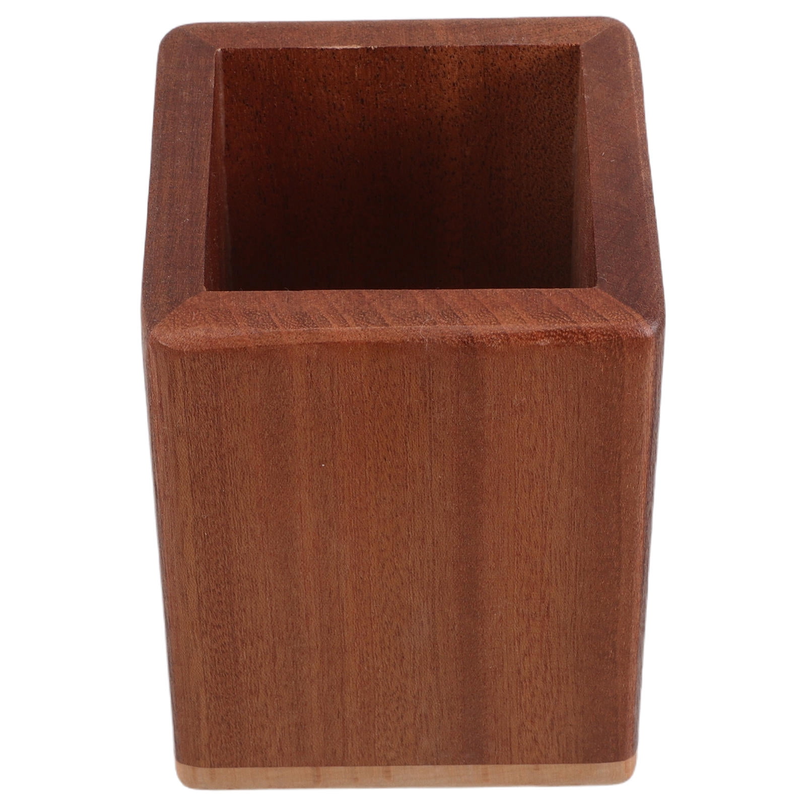 BESTYASH Wood Desktop Makeup Brush Organizer with Natural Finish for ...