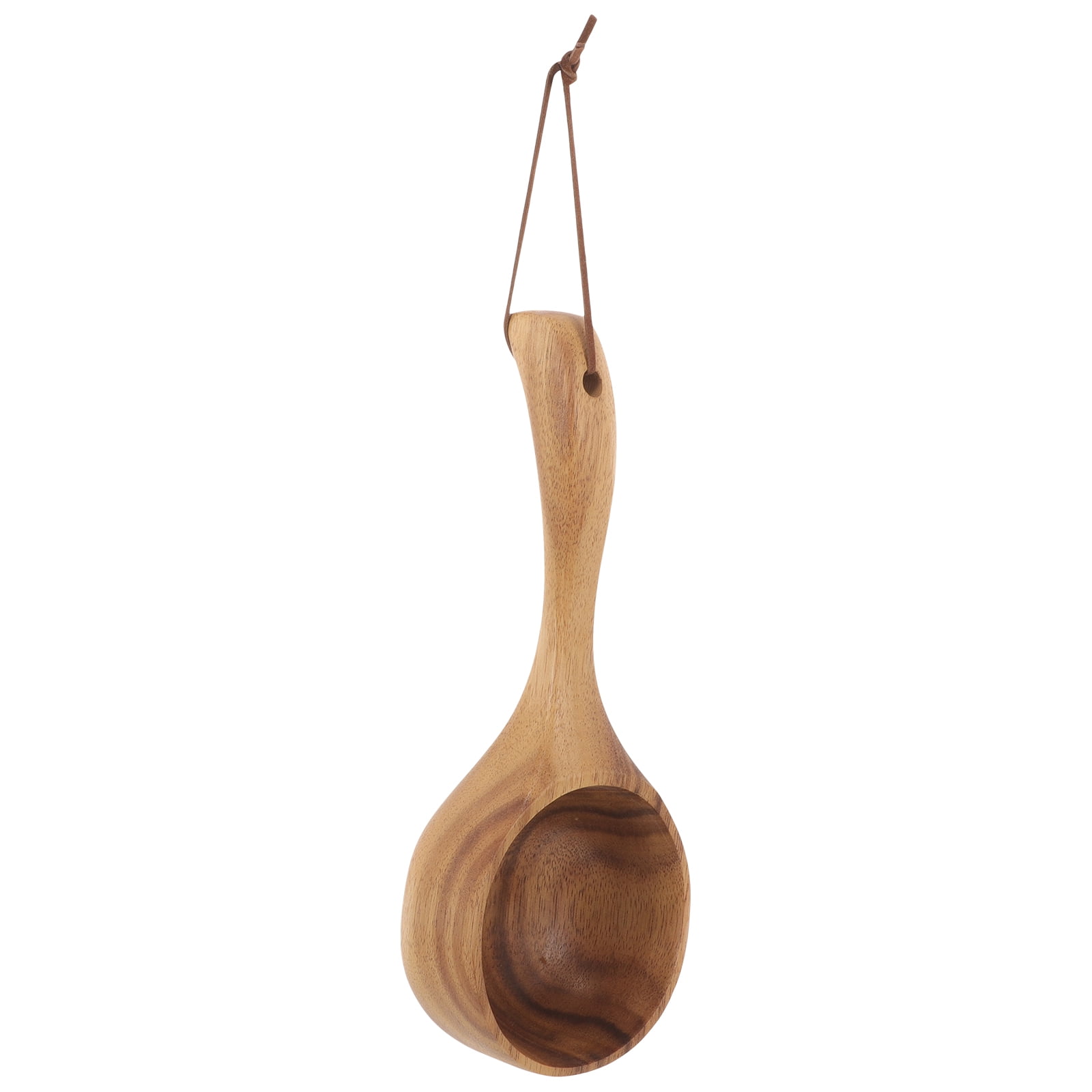 BESTYASH Wooden Water Scoop Bailer Brown Ladle Handheld Wood Scoop for ...