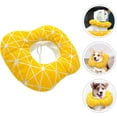 BESTYASH Yellow After Surgery Cat Collar Breathable Pet Anti Bite ...