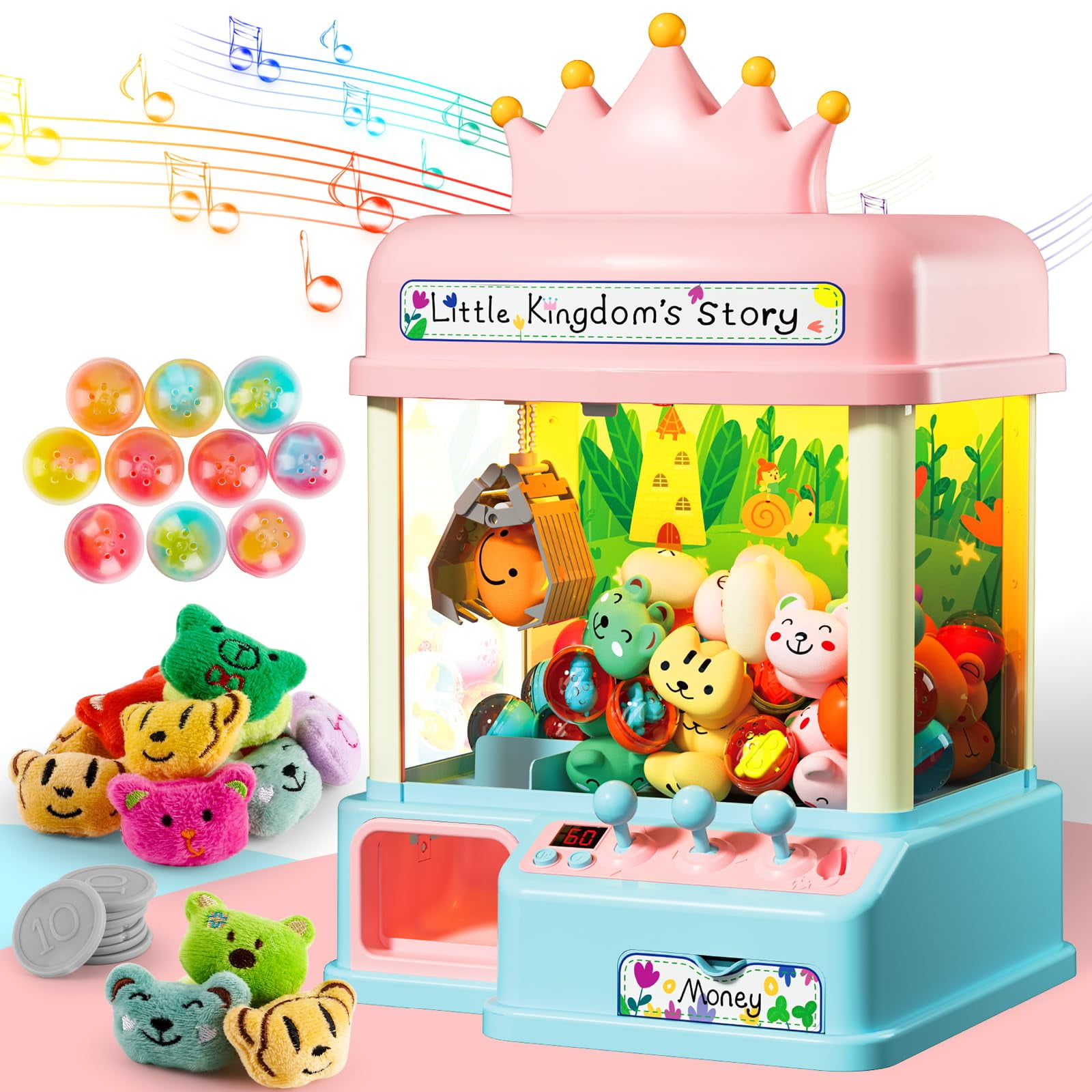 BESTYMXY Claw Machine for Kids, Mini Vending Machine Toy, Toy Candy ...