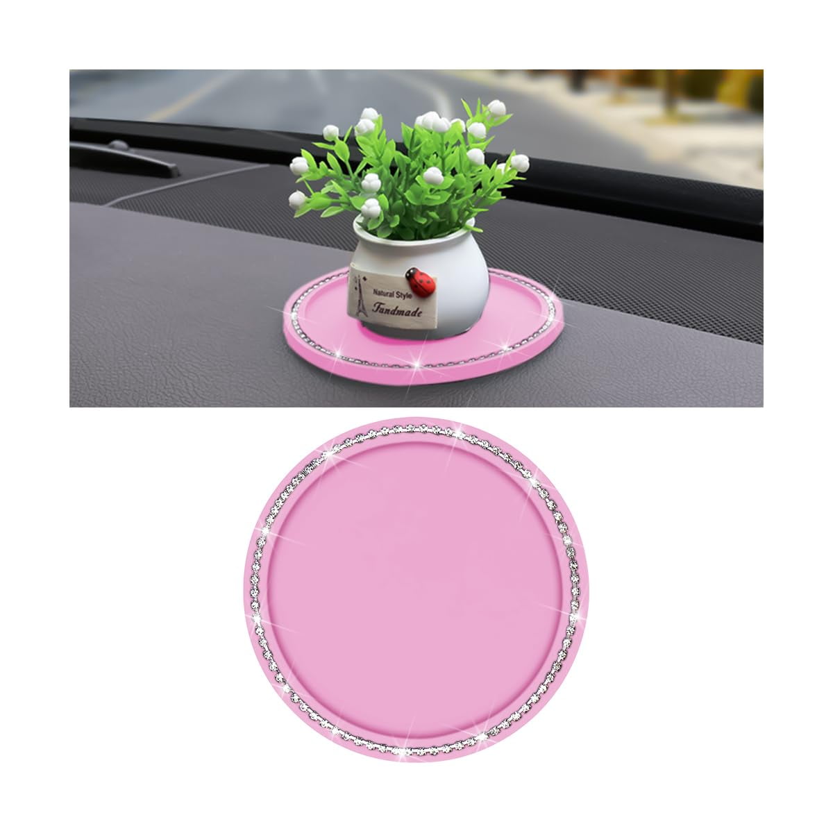 BESULEN Car Anti-Slip Pad for Dashboard, PVC Non-Slip Washable Reusable ...