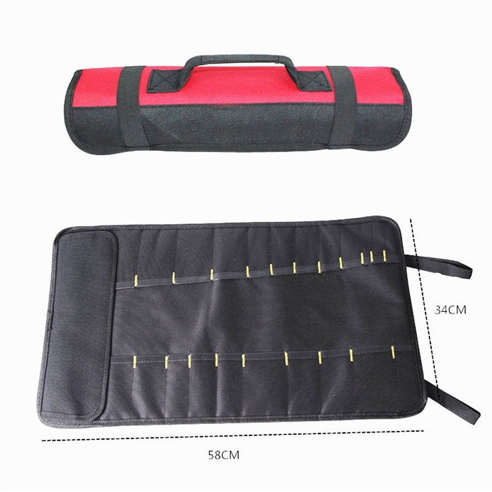BESVEH Roll-up Motorcycle Tool Storage Bag Mixed Wrench Spanner Socket ...