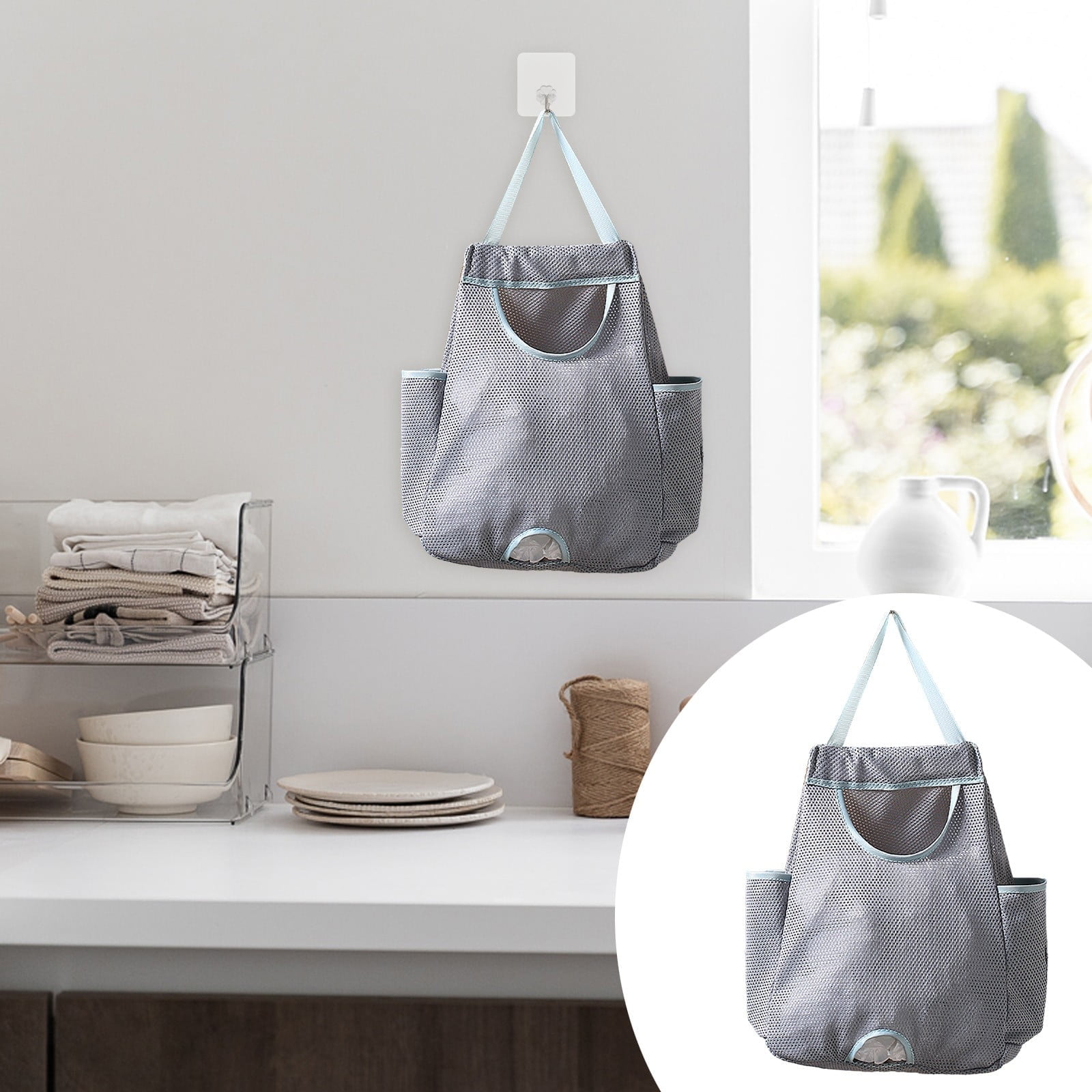 BETADOG Plastic Bag Holder Trash Bags Storage Dispenser Organizer for ...