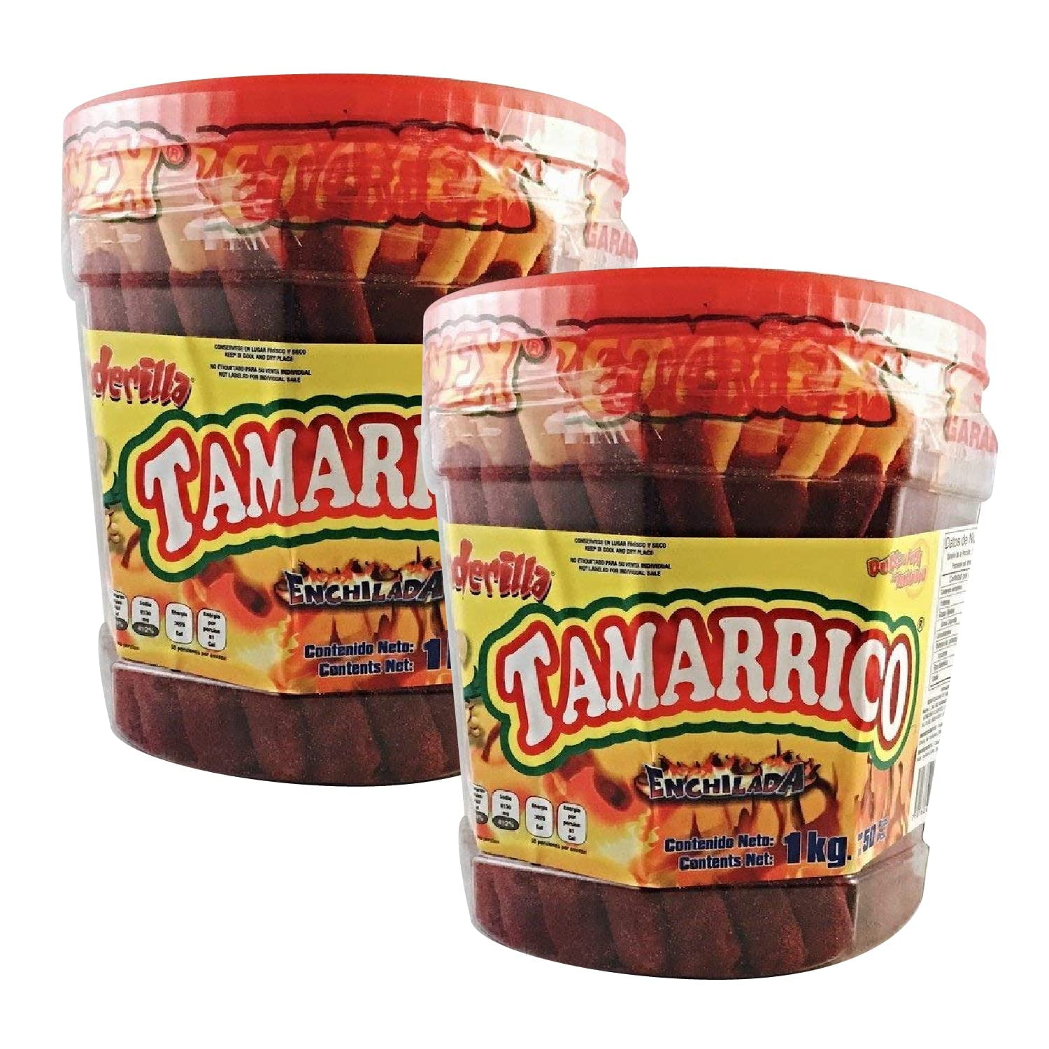 Betamex Tamarrico Candy, 2X Tamarind Flavor Sticks, 50 Pieces, 2.2 ...