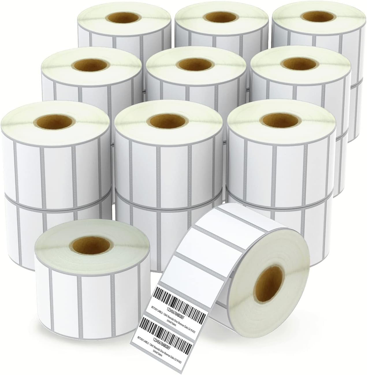 BETCKEY - 2.5" x 1" (64 mm x 25 mm) Multipurpose & Barcode Labels ...