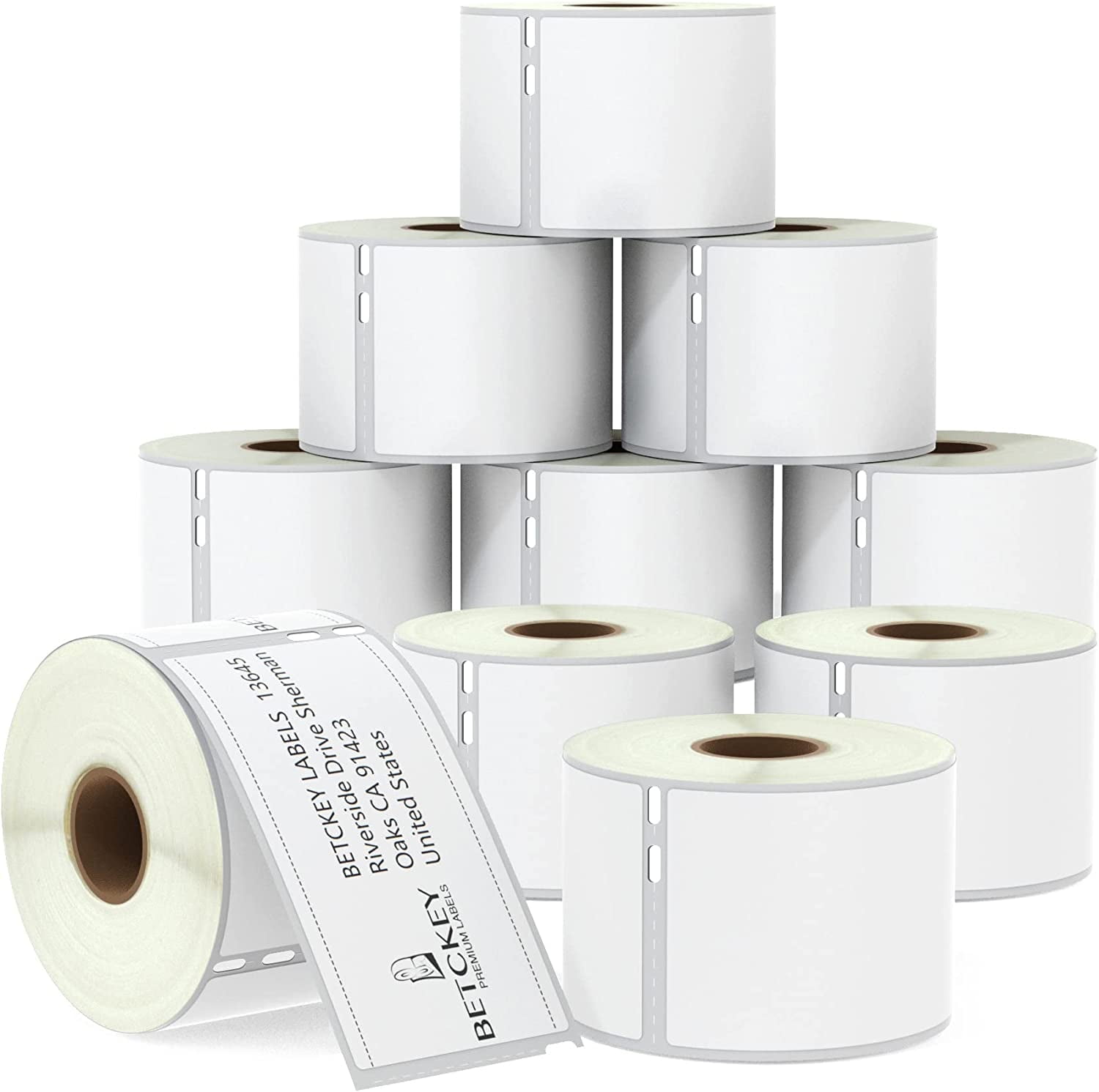 BETCKEY - Compatible DYMO 30323 (2-1/8" x 4") Labels, Strong Permanent ...