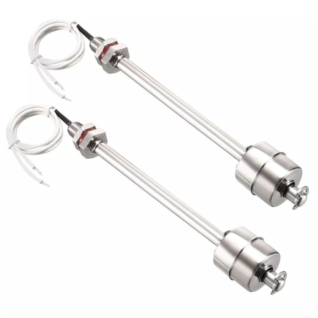 BETOR 2PCS 150mm Stainless Steel Float Switch Fish Tank Water Level ...