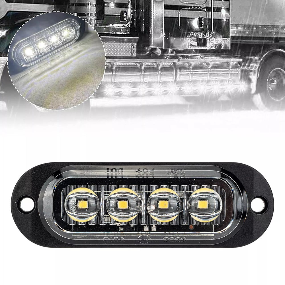 BETOR 2pcs 4LED Side Marker Clearance Lights Waterproof for Boat ...