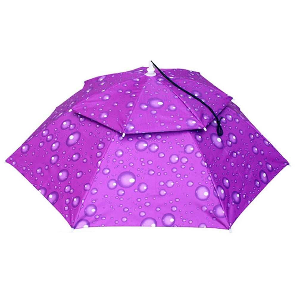BETOR Head-mounted Umbrella Double-layered Windproof Hat For Fishing ...