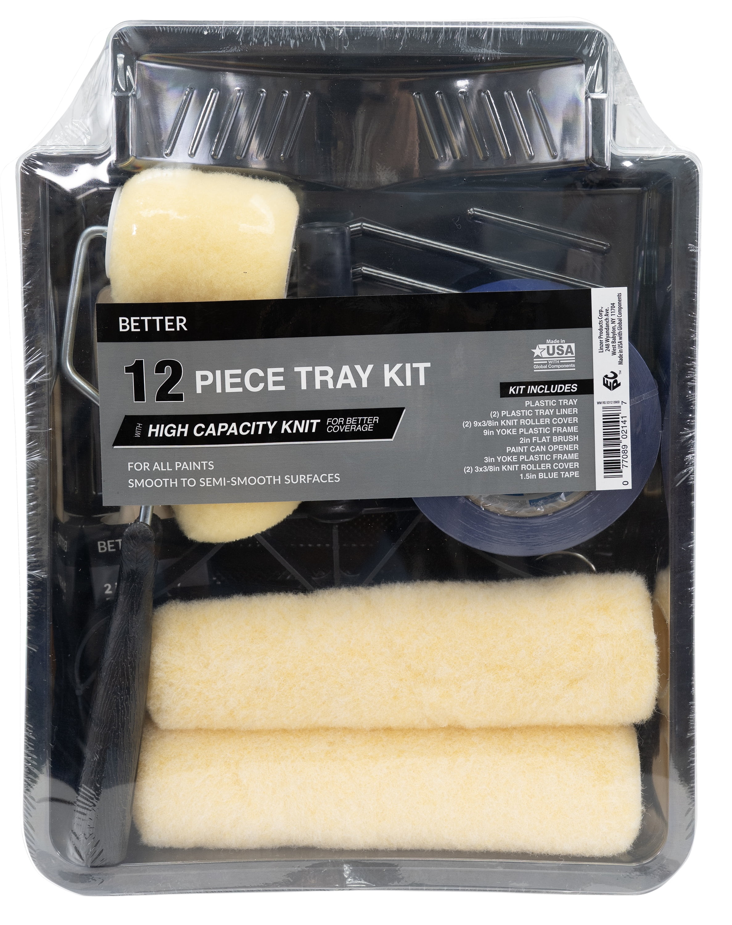 BETTER 12-Piece High Density Knit Paint Tray Kit - Walmart.com