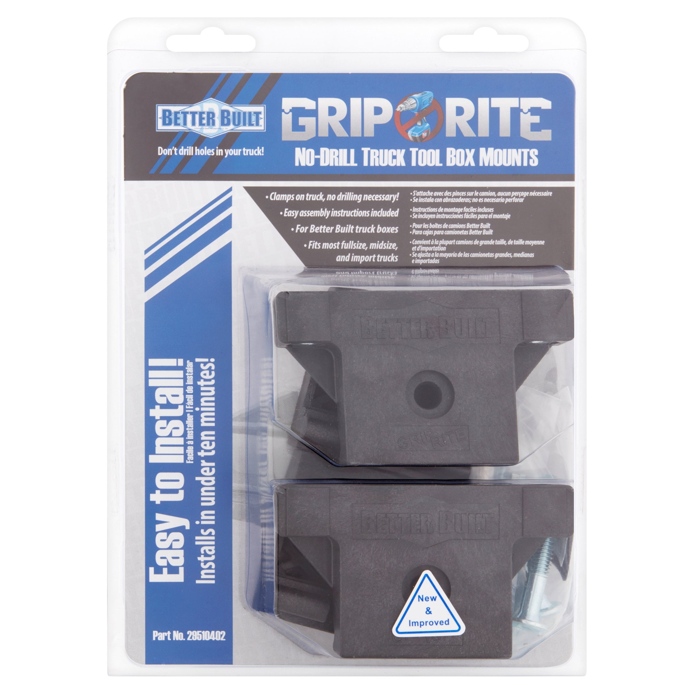 Better Built Grip Rite No-Drill Full-Size Truck Tool Box Mounts ...