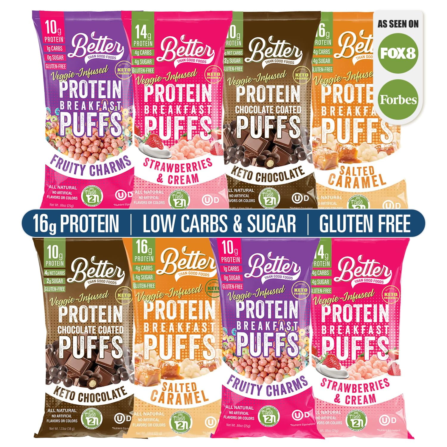BETTER THAN GOOD Healthy Snack MDA05 Variety Pack | Keto Friendly, High ...