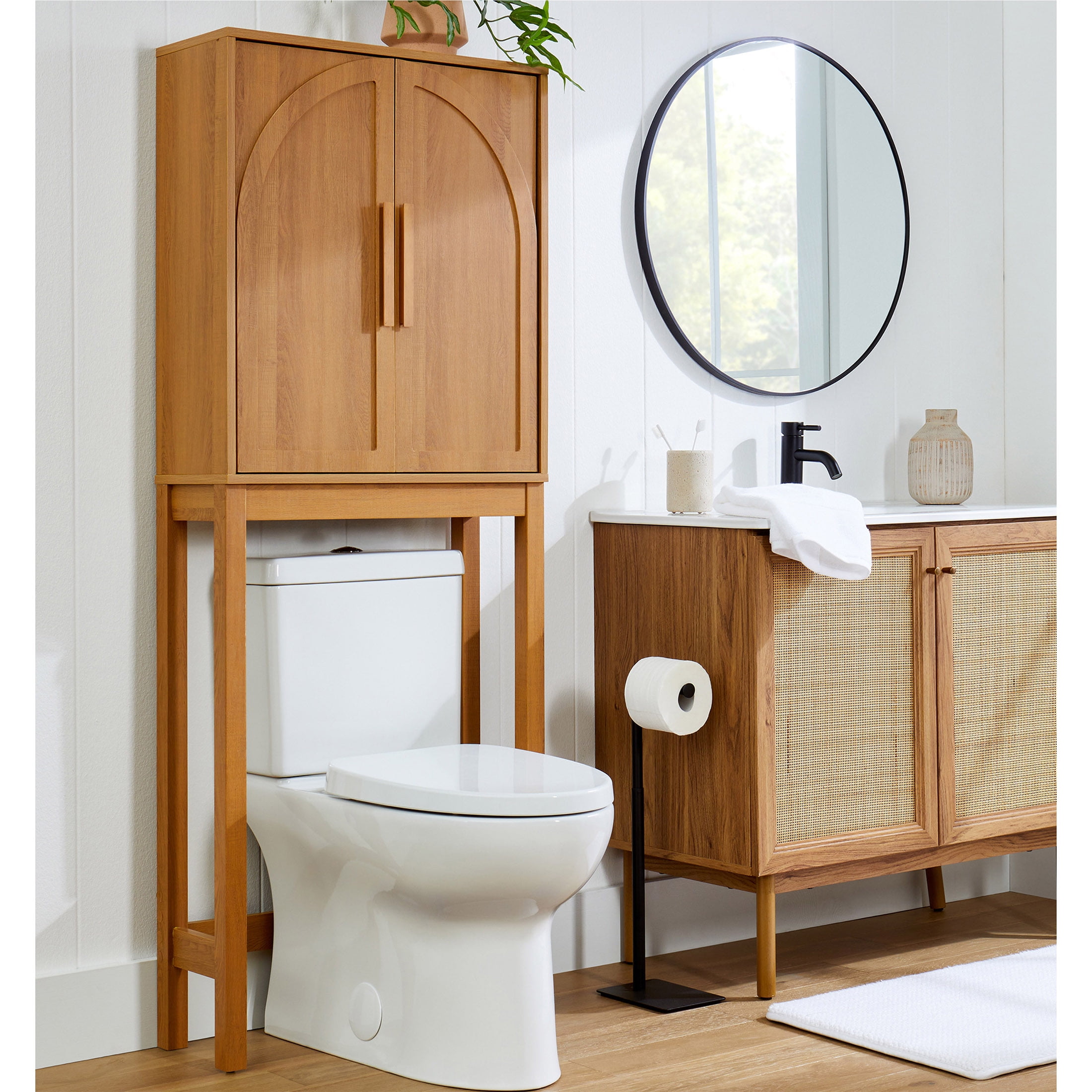 Better Homes & Gardens Juliet over-the-Toilet Space Saver Cabinet, 2 ...