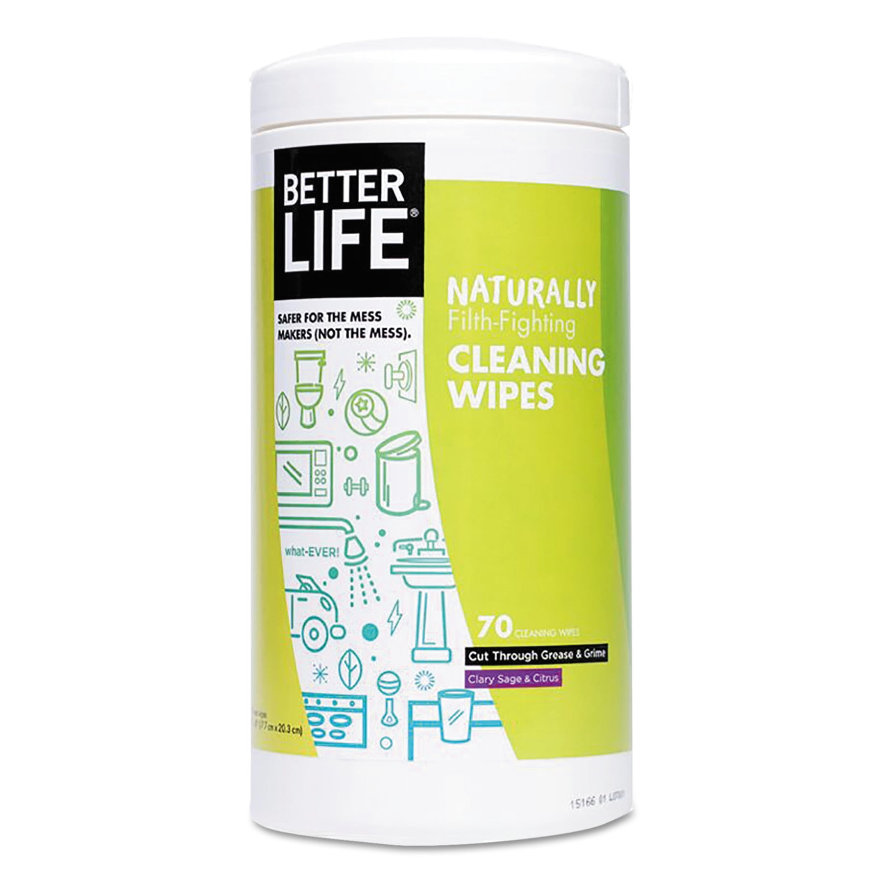 BETTER LIFE Cleaning Wipes - All-Purpose Household Cleaning Supplies ...