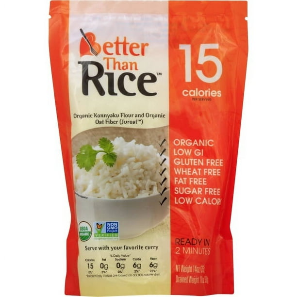 Better Than Foods - Organic Konnyaku Flour and Organic Oat Fiber Rice ...