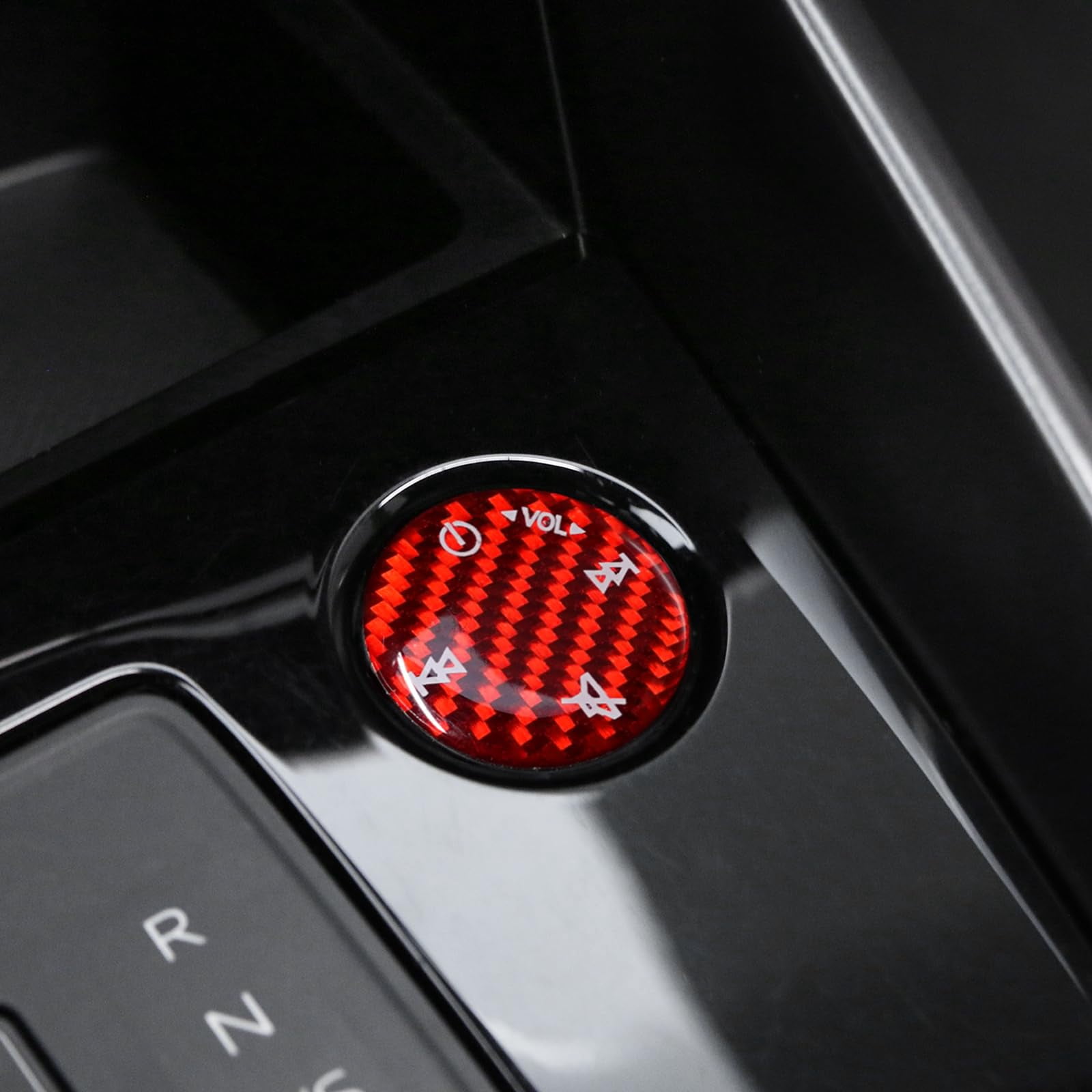 BETTERHUMZ Car Center Console Multimedia Button Sticker Compatible with ...