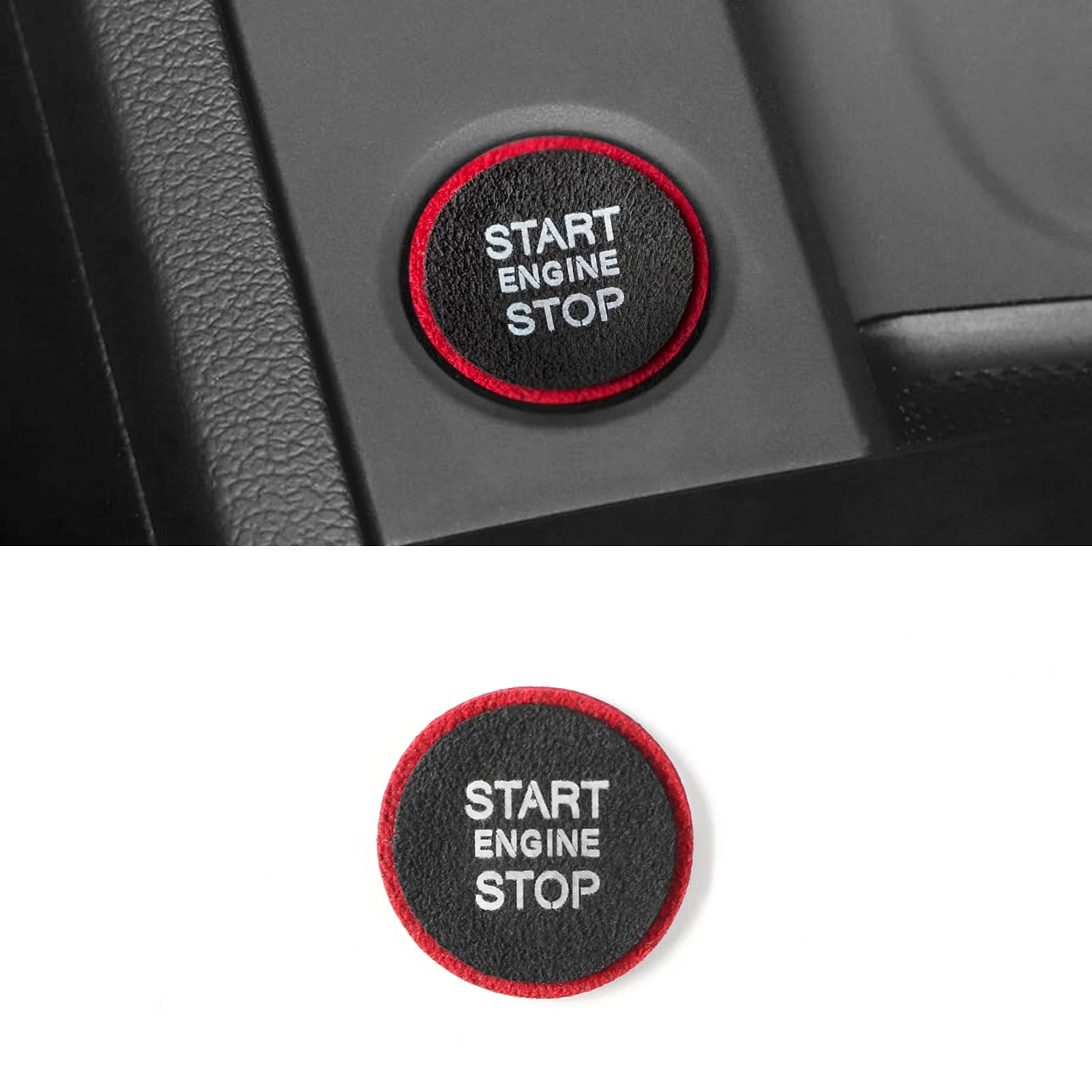 BETTERHUMZ Car Engine Start IFF17 Button Sticker for Audi A4 A5 S4 S5 ...