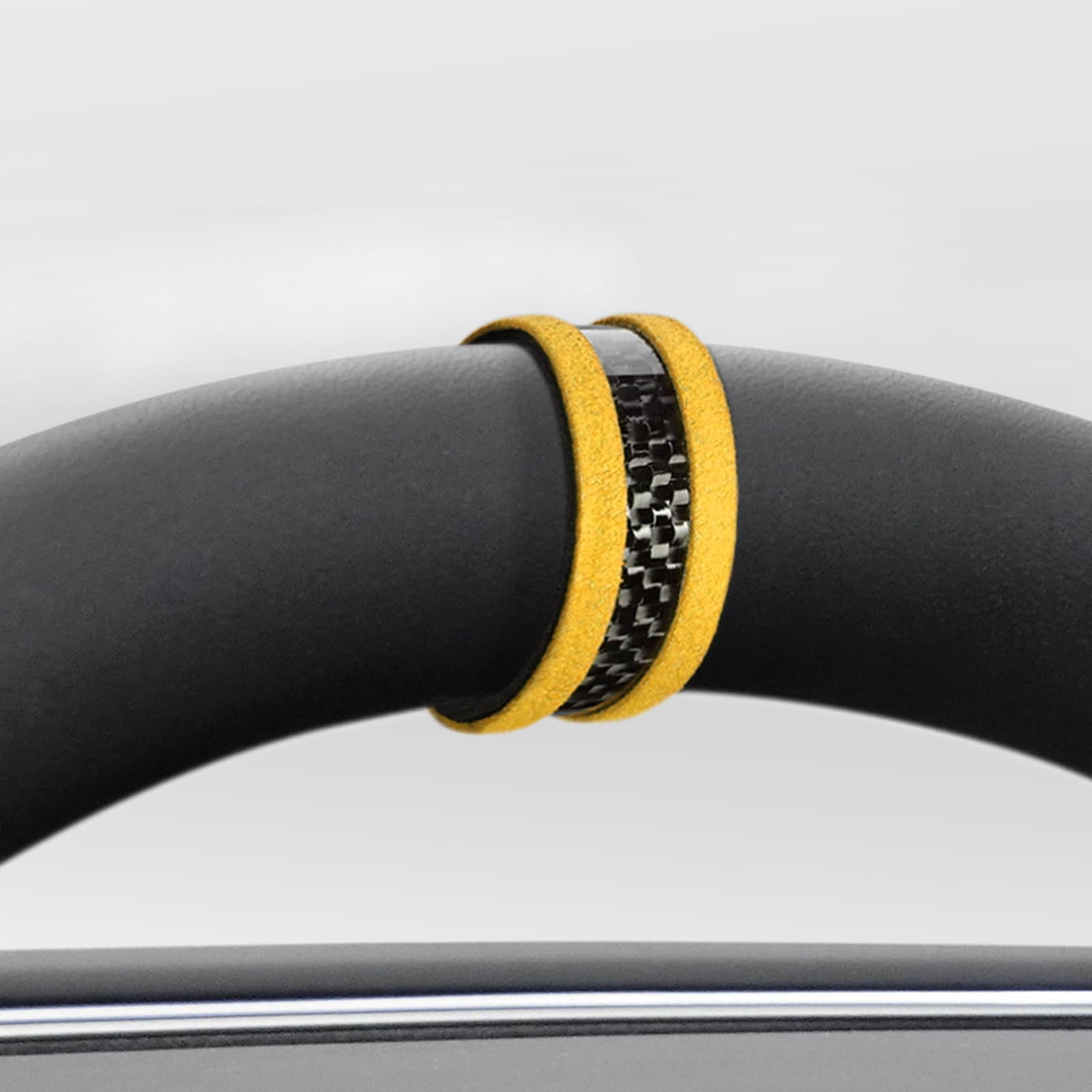 BETTERHUMZ Car Steering Wheel Top Center Marker Strip Trim for Tesla ...