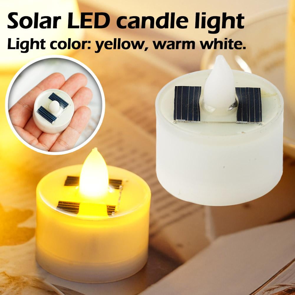 BETTERLIFE 1/5/10pcs Solar LED Candle Tea Lights Solar Candle lamp ...