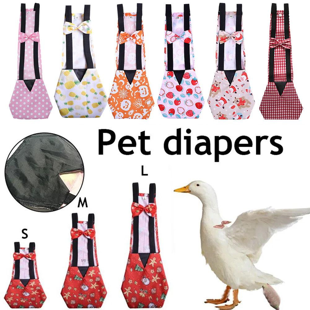 BETTERLIFE Chicken Diapers for Hens Reusable Duck Diapers, Washable ...