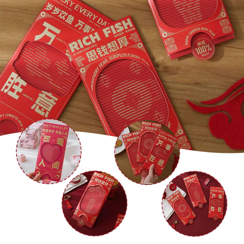 BETTERLIFE Chinese New Year Red Money Envelope Hong Bao Red Packet Red ...