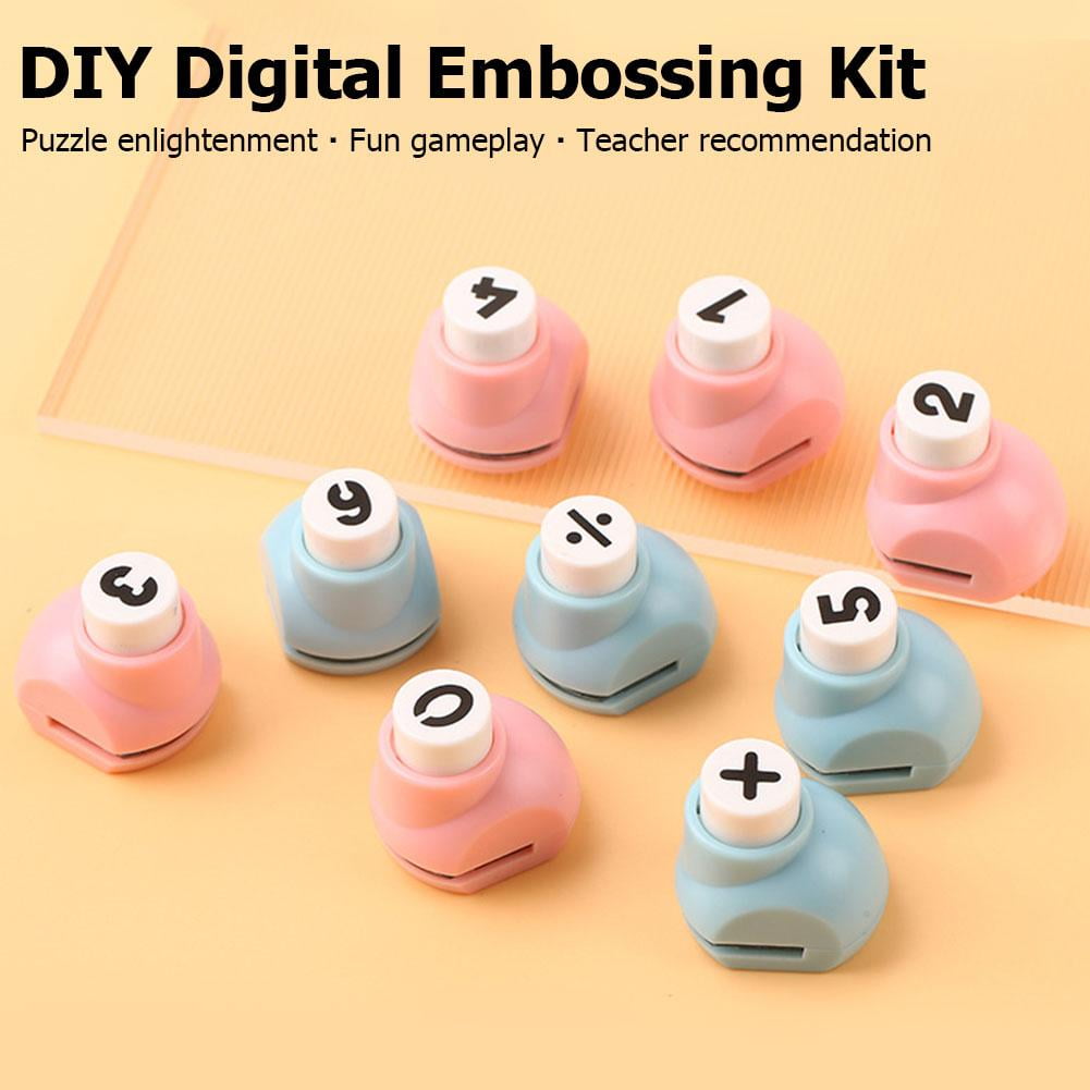 BETTERLIFE DIY Crafting Arithmetic Paper Punch Set in Pink with ...