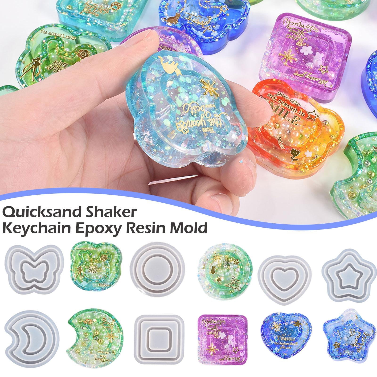 BETTERLIFE Diy Epoxy Resin Pentagram Moon Double-layer Quicksand ...