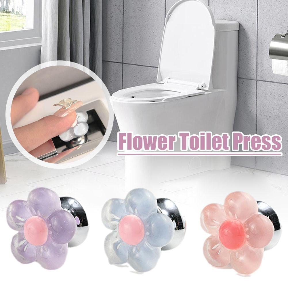 BETTERLIFE Flower Toilet Press Toilet Flushing Switch Button Water Tank ...